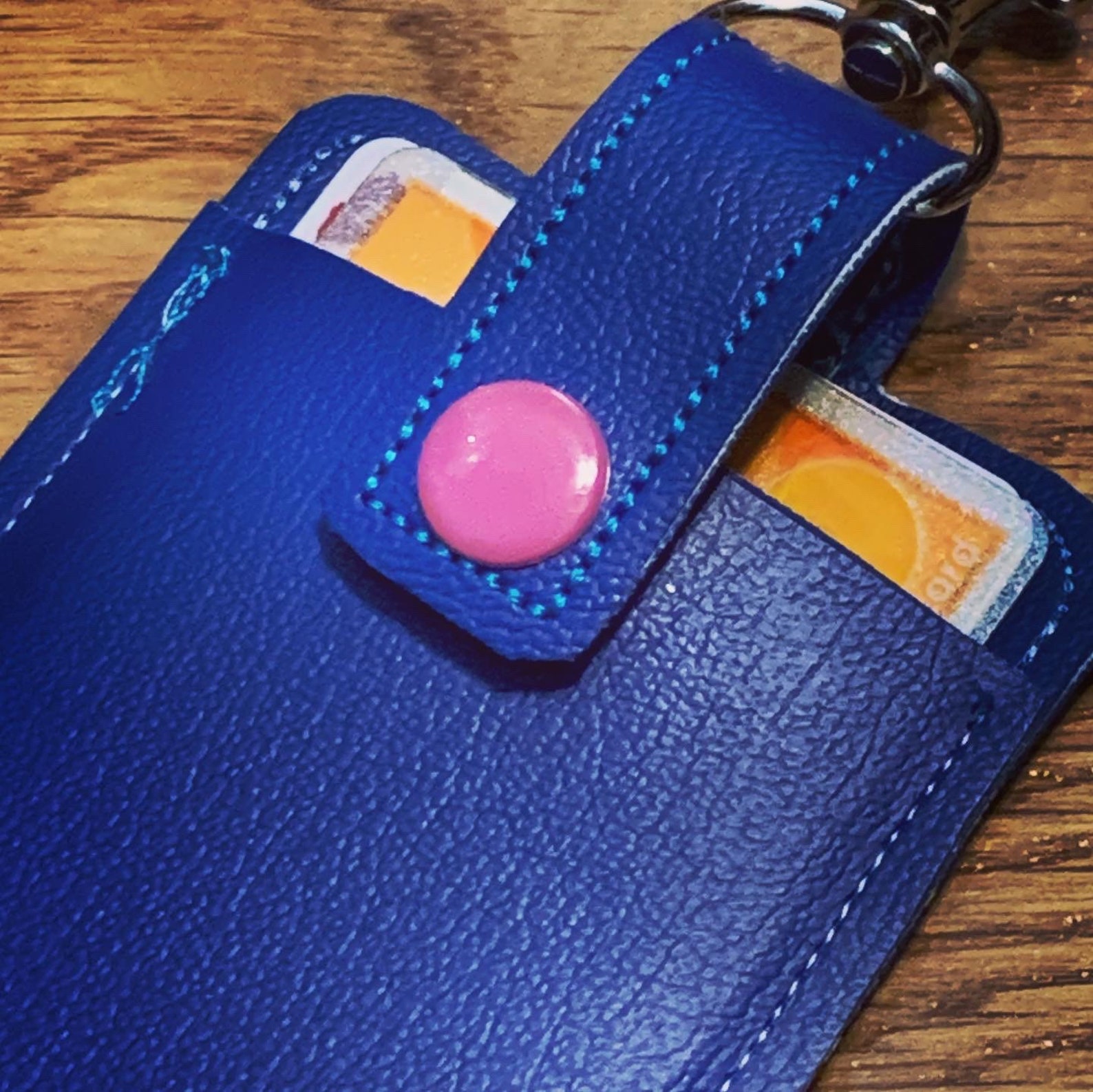 ID Holder ID keychain credit card key fob personalized key | Etsy