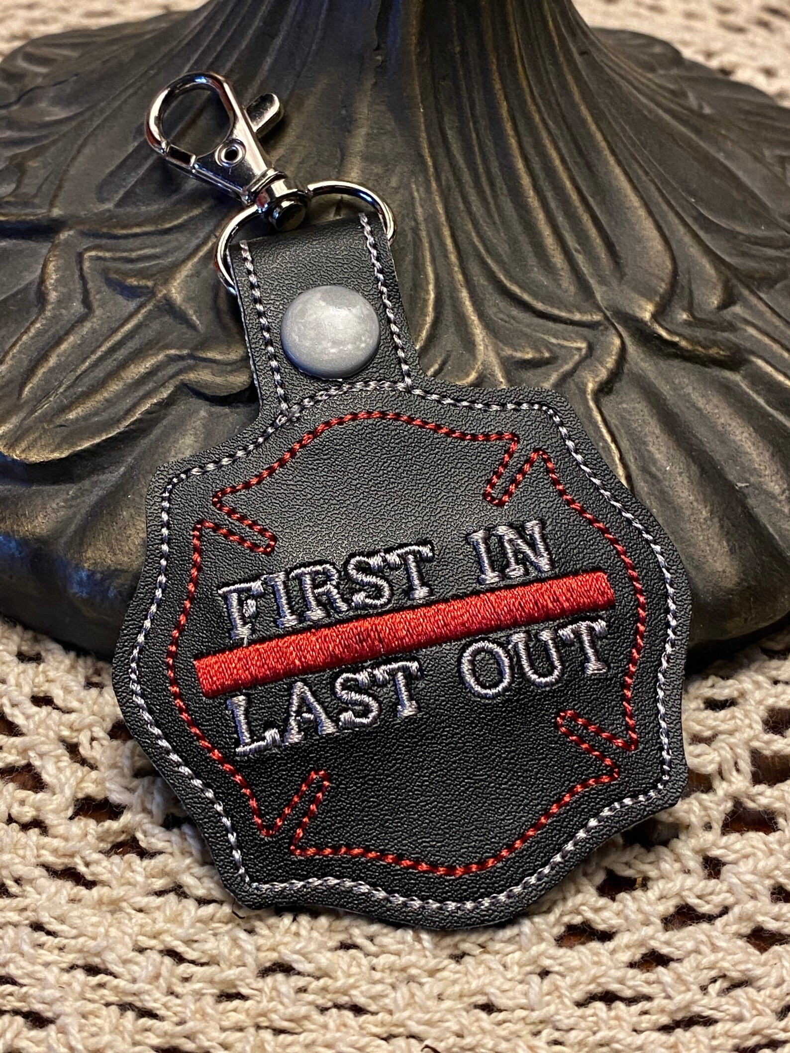 Firefighter Keychain/fire & Rescue Custom Key Chain/fireman - Etsy
