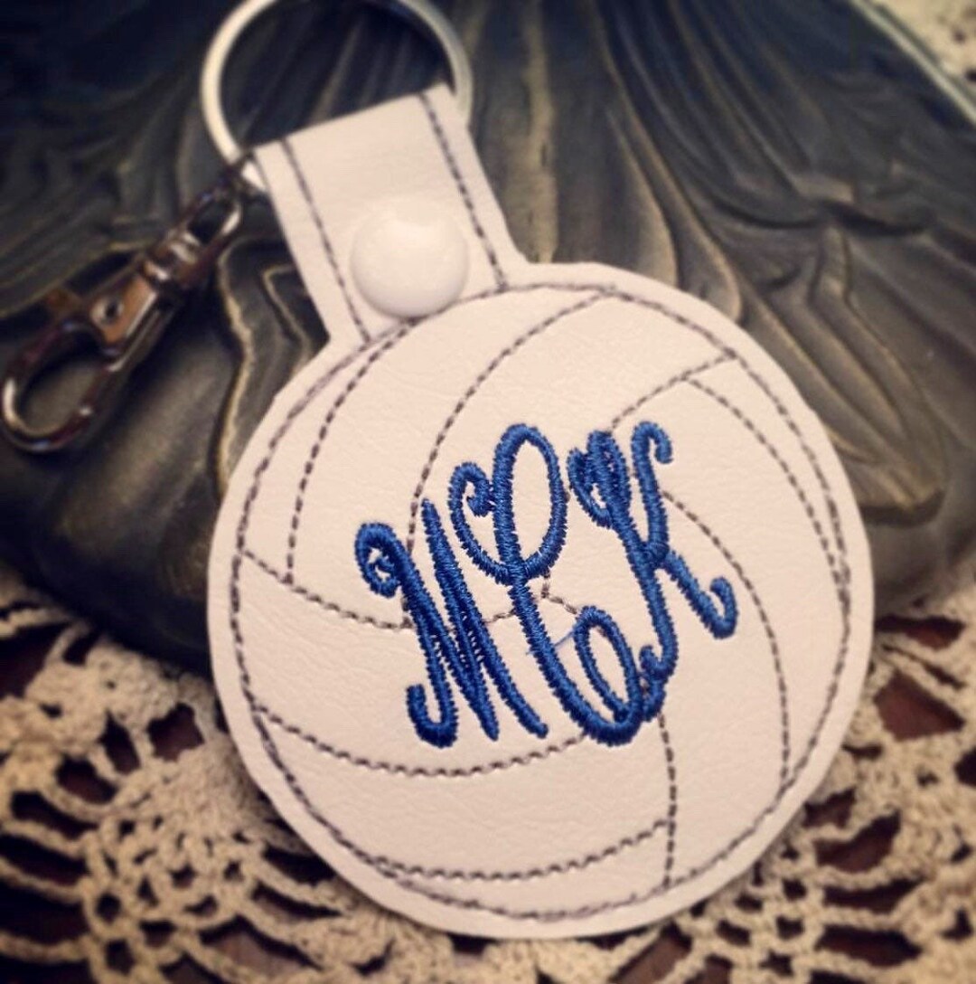 Volleyball Keychain Volleyball Key Fob Volleyball Bag Tag - Etsy