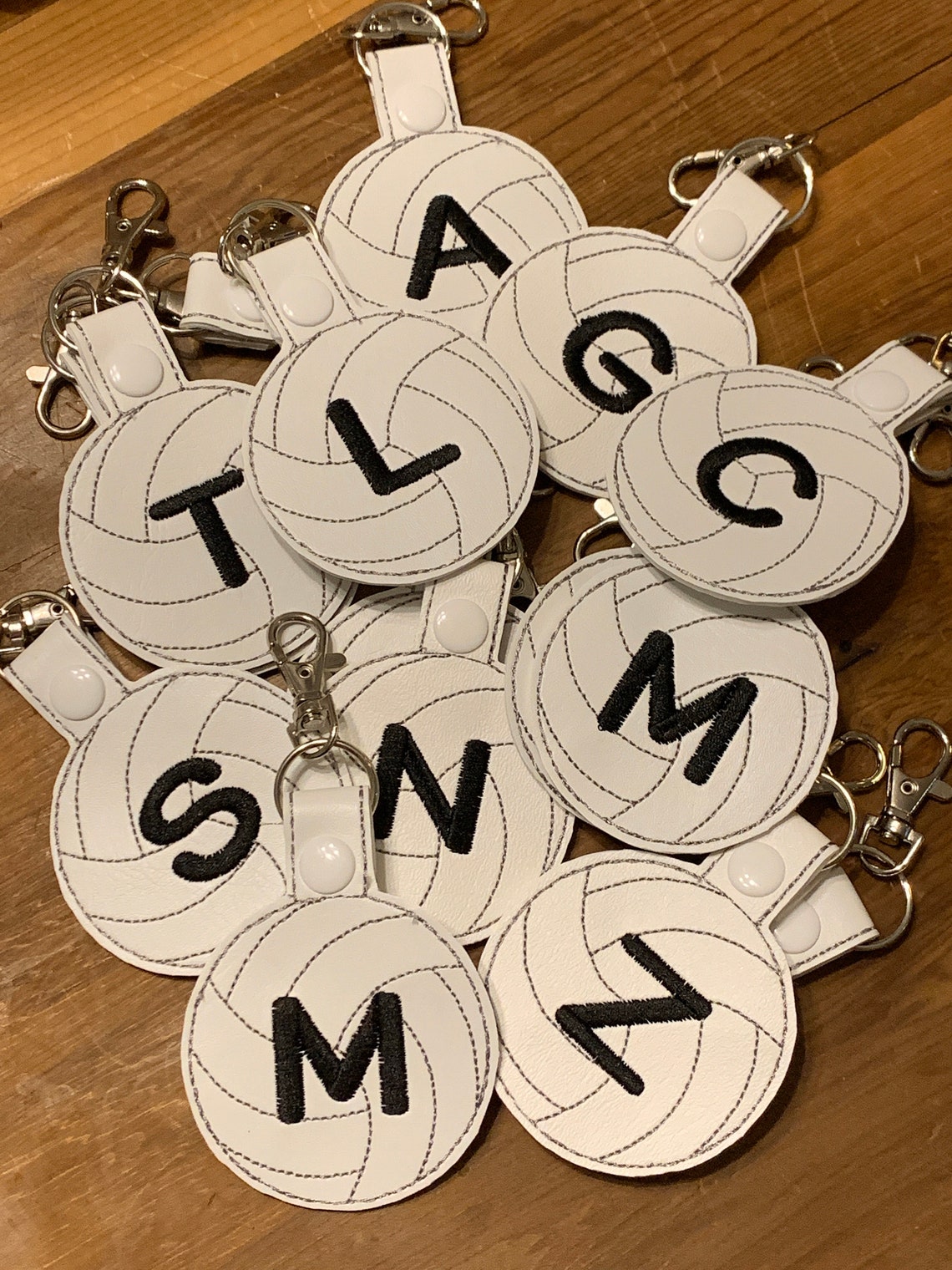 Volleyball Keychain Volleyball Key Fob Volleyball Bag Tag | Etsy