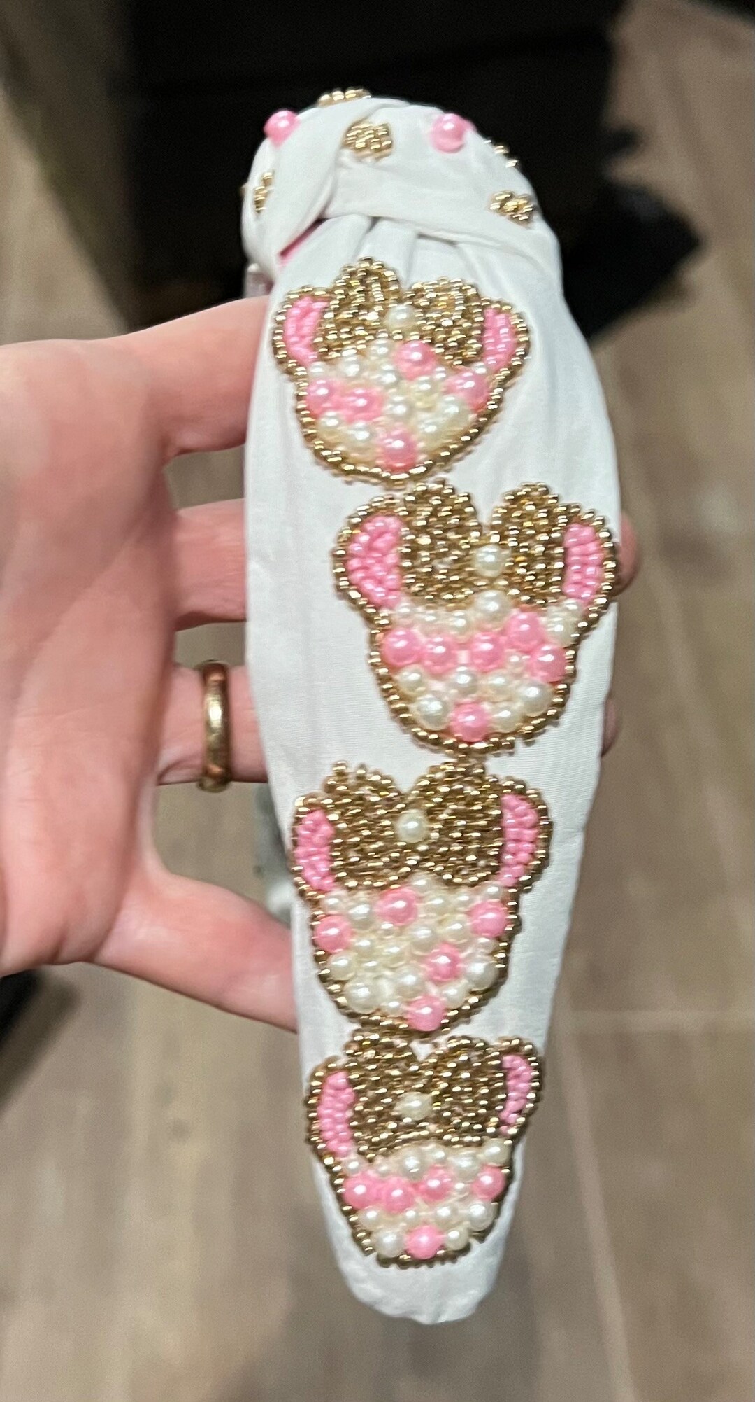Minnie Mouse Beaded Headband - Etsy