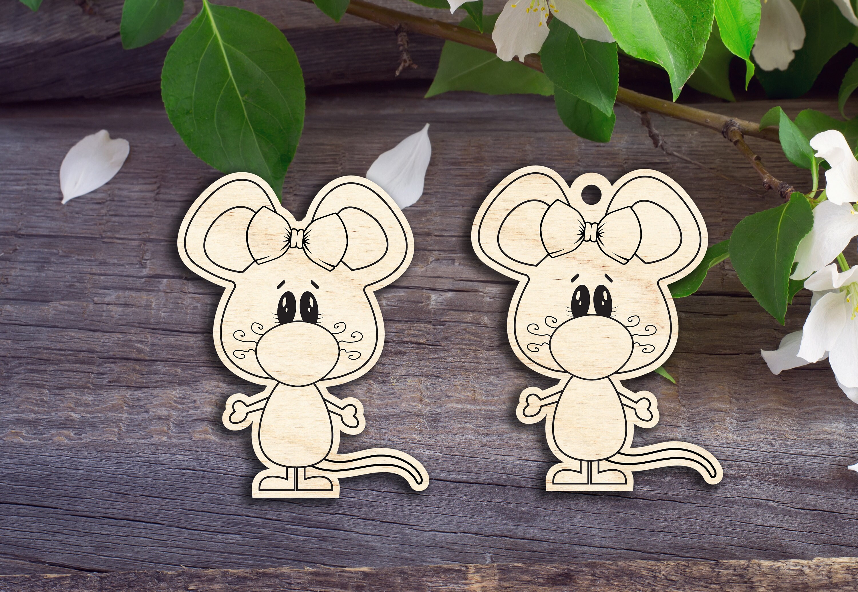 Not Even a Mouse Ornament - Laser Cut Patterns - Etsy