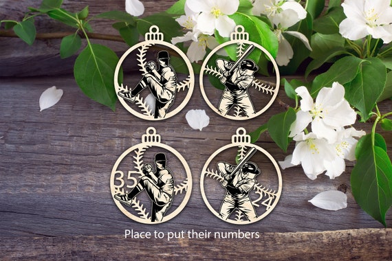 Baseball Ornaments Laser Cut Patterns - Etsy