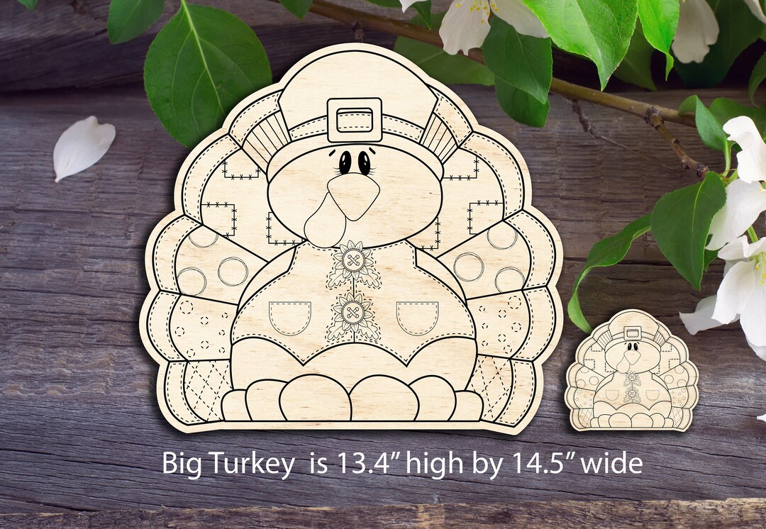 Thanksgiving Turkey Sign Laser Pattern - Etsy