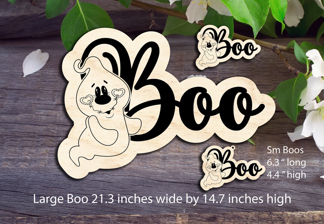 Boo Ghost - Laser Cutting Pattern - Etsy