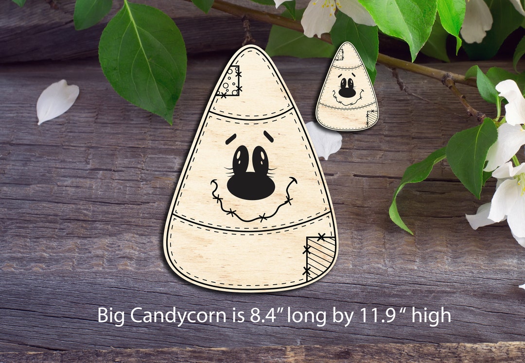 Candy Corn Halloween Sign Laser Pattern - Etsy