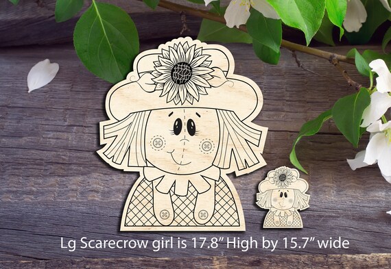 Scarecrow Girl V1 Laser Pattern | Etsy