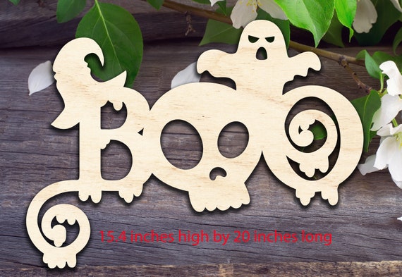 Boo Version 2 Wood Laser Cut Pattern | Etsy