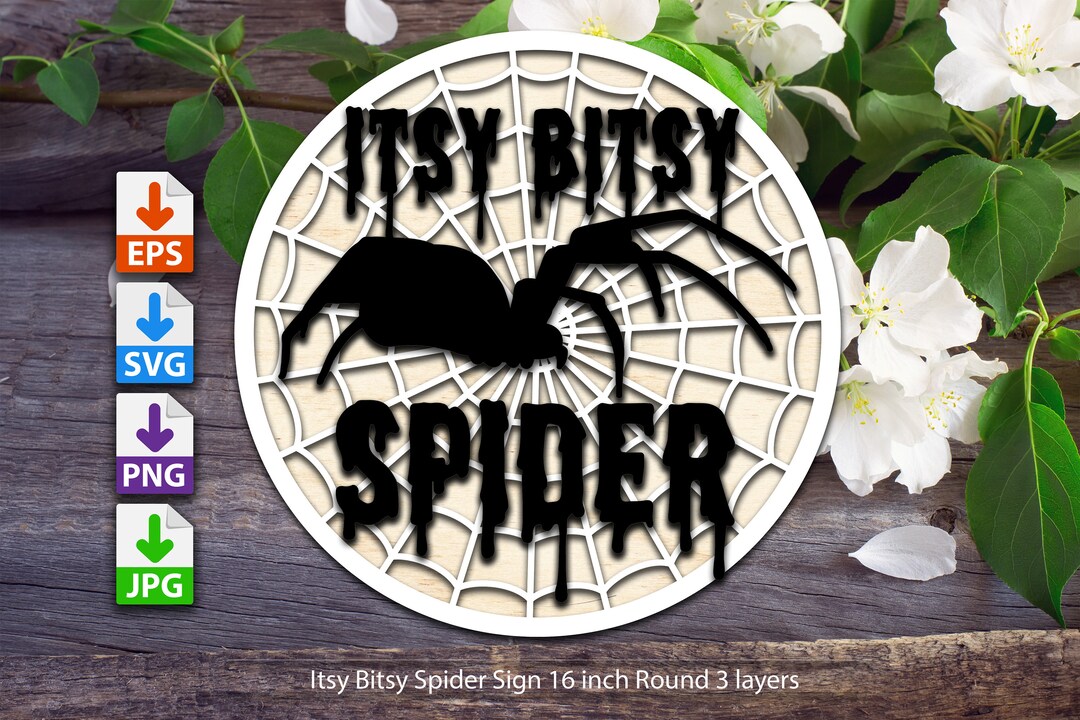 Itsy Bitsy Spider 16 Inch Round - Etsy