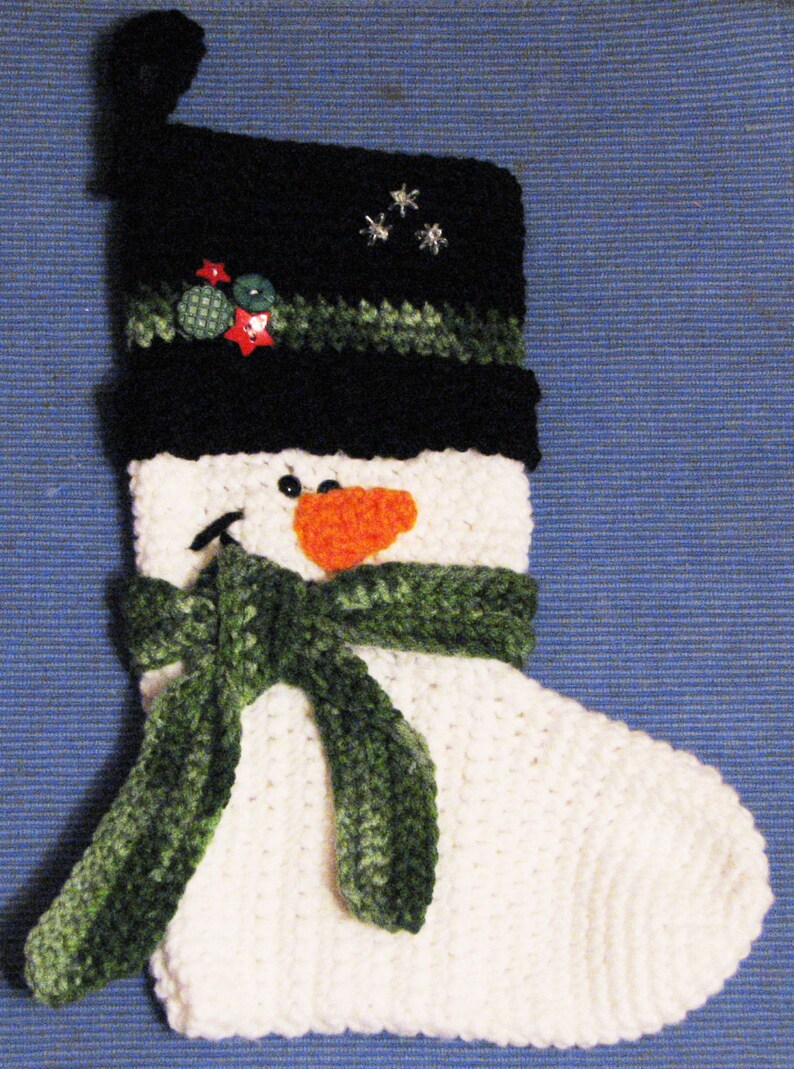 Snowman Stocking - Etsy