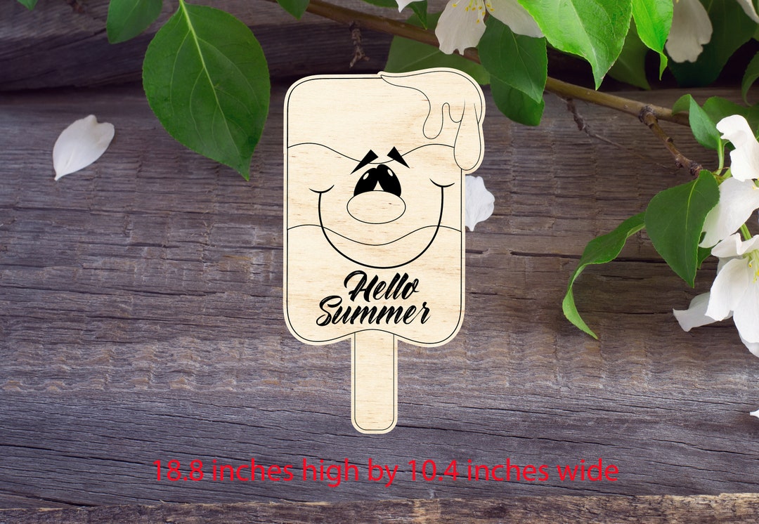Happy Summer Sign Laser Cut Pattern - Etsy
