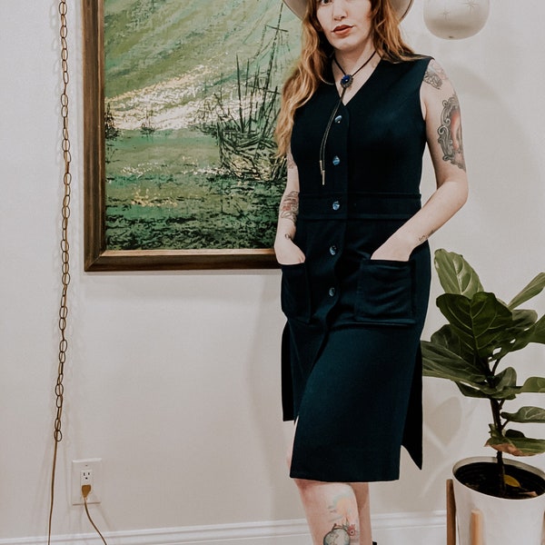 Button Front Dress - Etsy