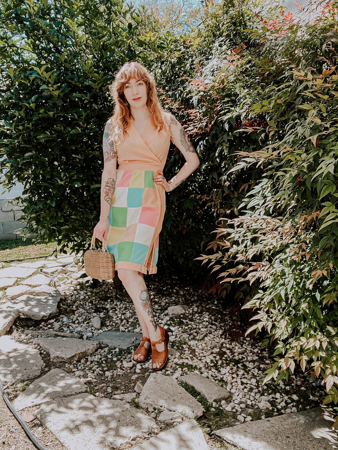 1970's Vintage Pastel Quilted Patchwork Dress - Etsy