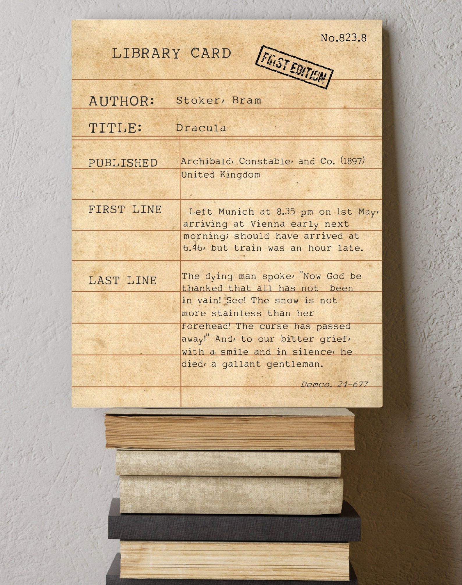 Library Card Vintage Library Card Library Card Art Print | Etsy