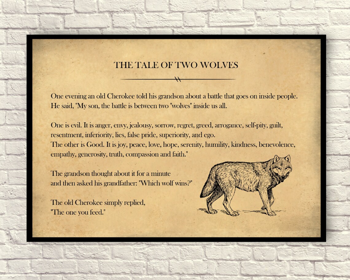 Custom Print Tale Of Two Wolves Book Page Print Book Page Etsy UK custom-print-tale-of-two-wolves-book-page-print-book-page-etsy-uk