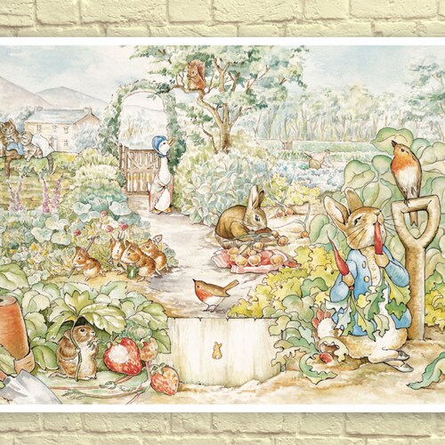 Beatrix Potter Print Peter Rabbit Beatrix Potter Art - Etsy