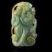 Old Chinese Carved Gery Green Brown Jadeite Deer Fish Ruyi - Etsy