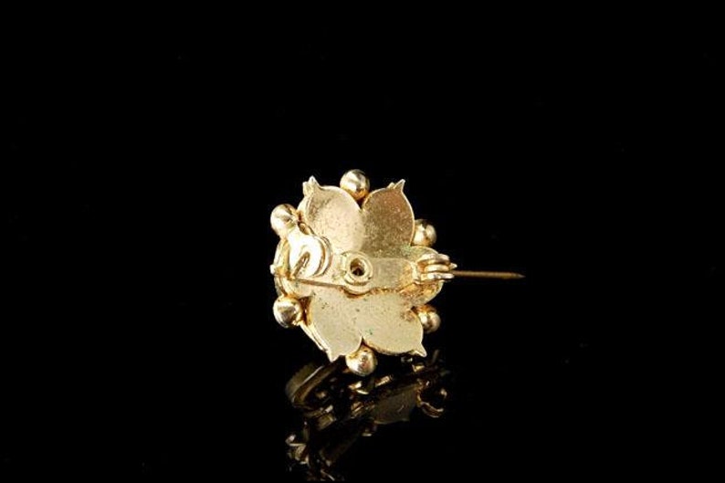Old Victorian Diamond Paste Onyx Enamel Gold Filled Mourming - Etsy