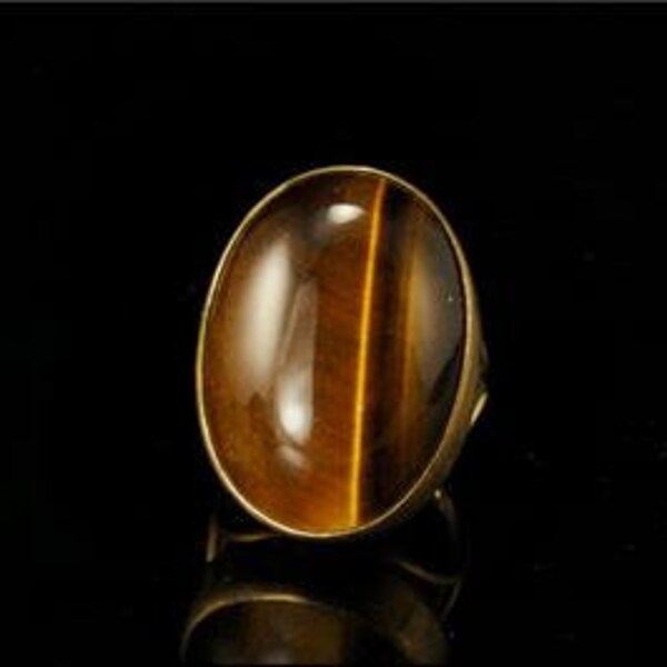 Old Tigers Eye Ring - Etsy