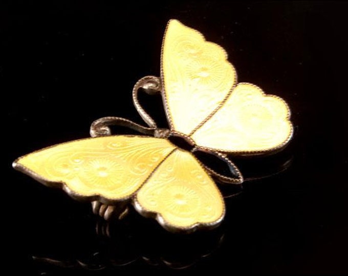 Vintage Meka Denmark Sterling Enamel Butterfly Pin Brooch - Etsy