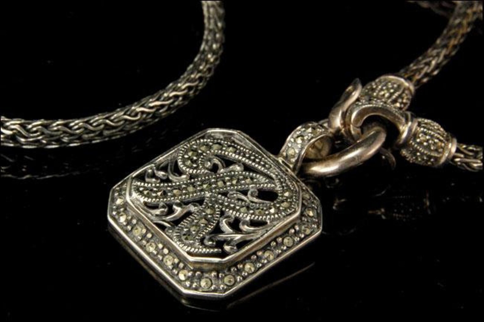 Vintage Art Deco Letter r Pendant Marcasite 925 - Etsy