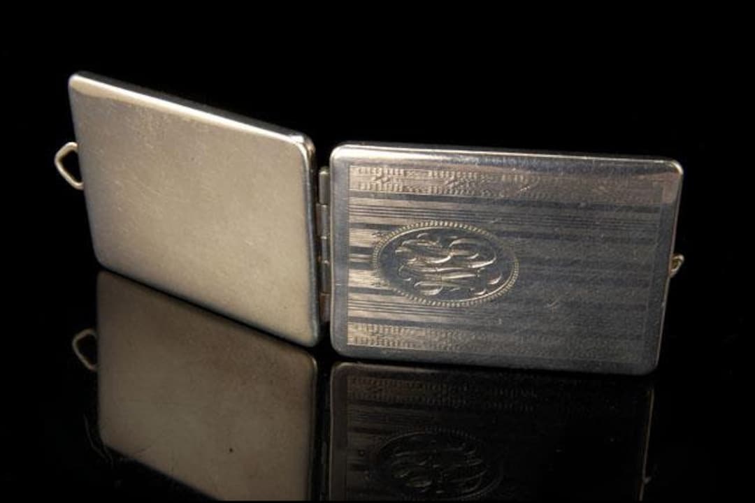 Antique Edwardian Monogram Sterling Locket Pendant - Etsy