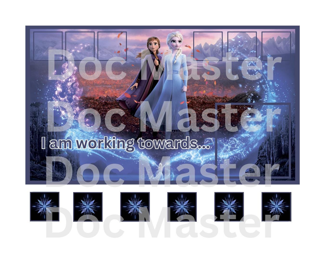 Frozen ABA Token Board, 6 Tokens, Reinforcements Included - Etsy