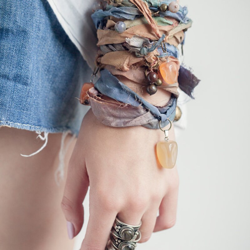 Sari Silk Bracelet - Etsy