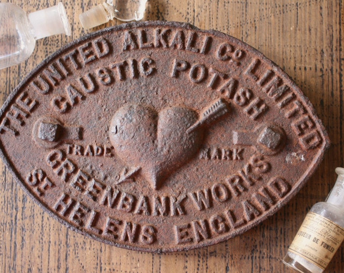 Cast Iron Plaque Industrial Decor United Alkali Co Limited St Helens ...