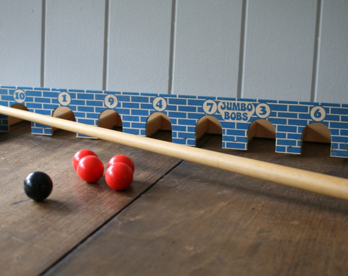 Jumbo Bobs Set Table Game Children's Ball and Cue Game Australian Made ...