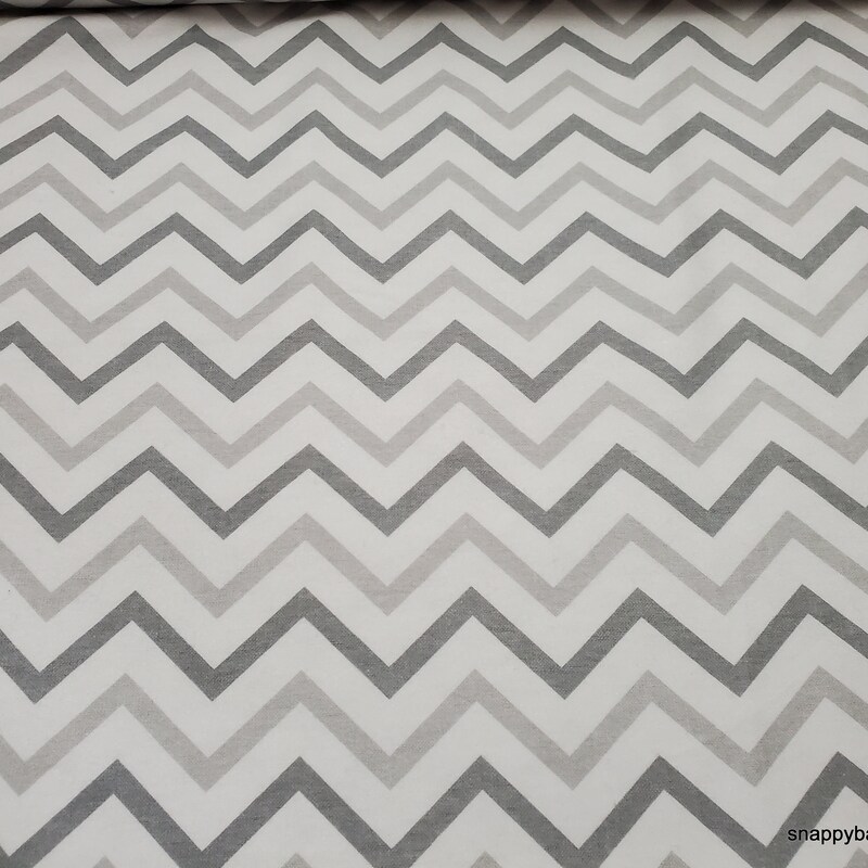 Gray Chevron Fabric - Etsy