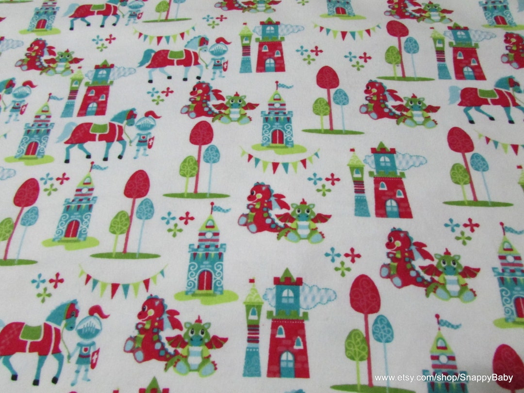 Flannel Fabric - Magic Kingdom - by the Yard - 100% Cotton Flannel - Etsy