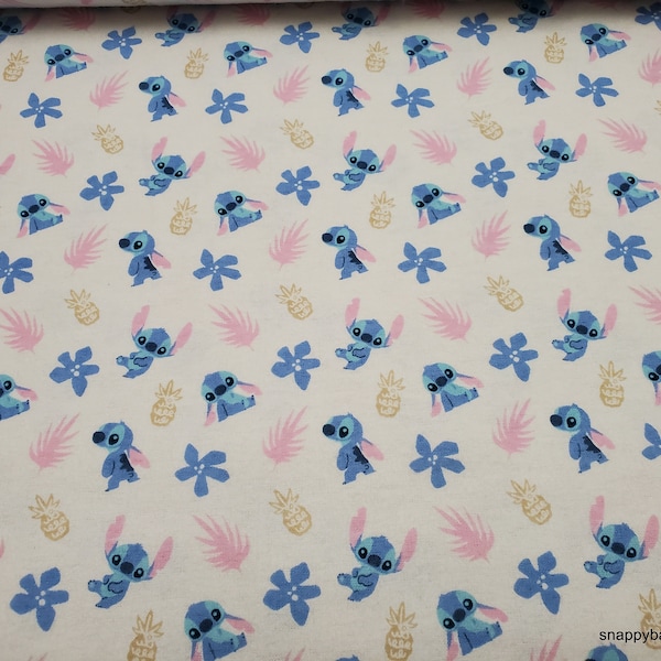 Stitch Character Flannel Fabric - Etsy