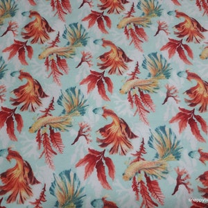 Flannel Fabric - Koi Fish - by the Yard - 100% Cotton Flannel - Etsy