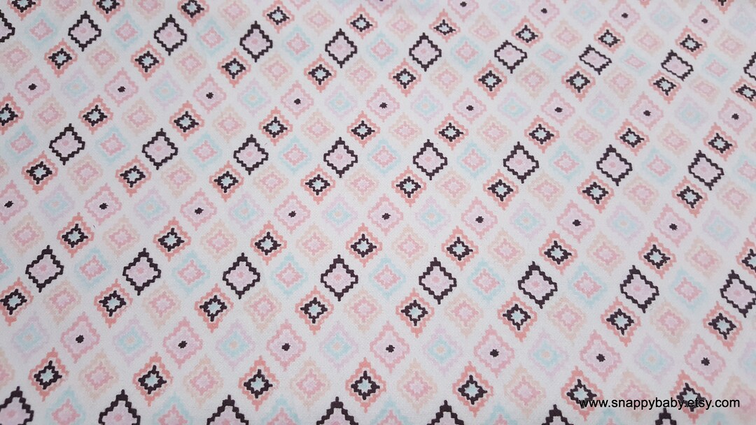Flannel Fabric - Petunia Aztec - by the Yard - 100% Cotton Flannel - Etsy