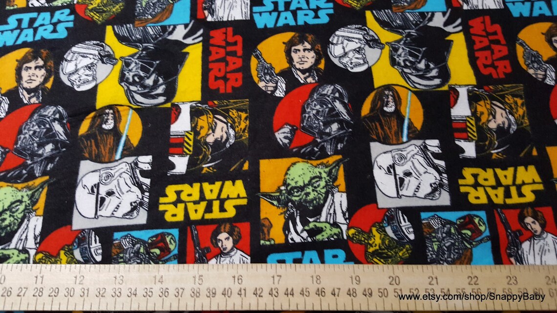 Character Flannel Fabric - Star Wars Immortals II - by the Yard - 100% ...