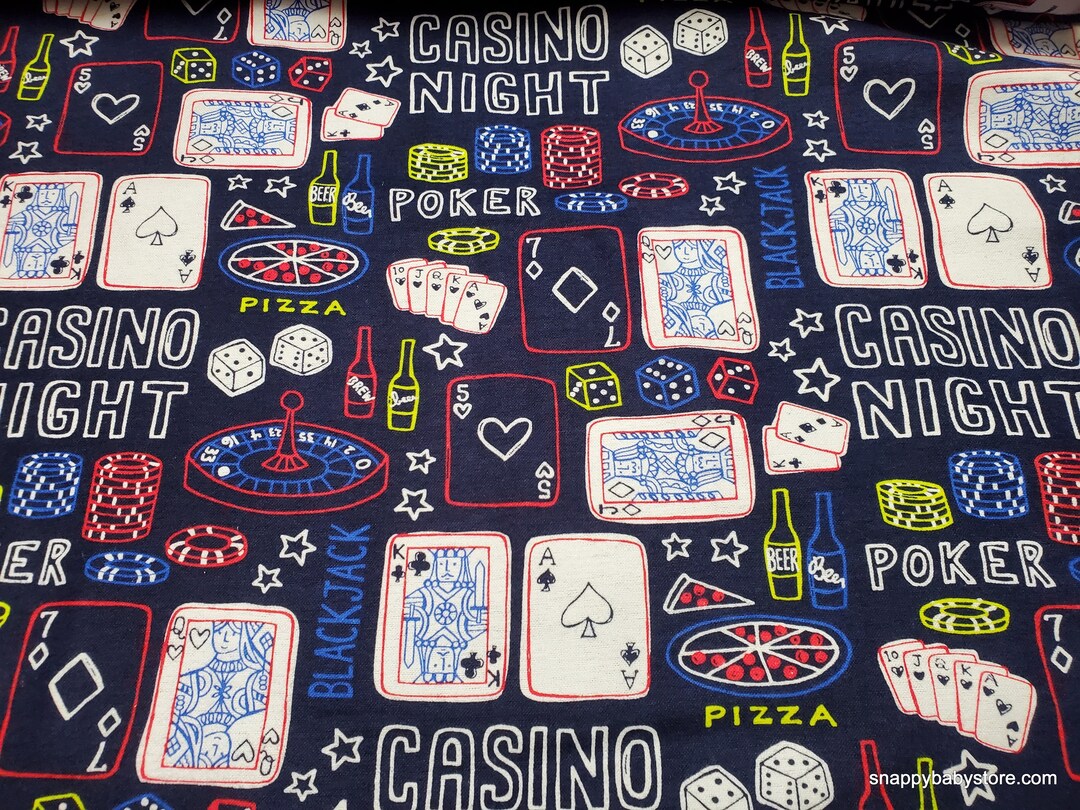 Flannel Fabric - Casino Night - by the Yard - 100% Cotton Flannel - Etsy