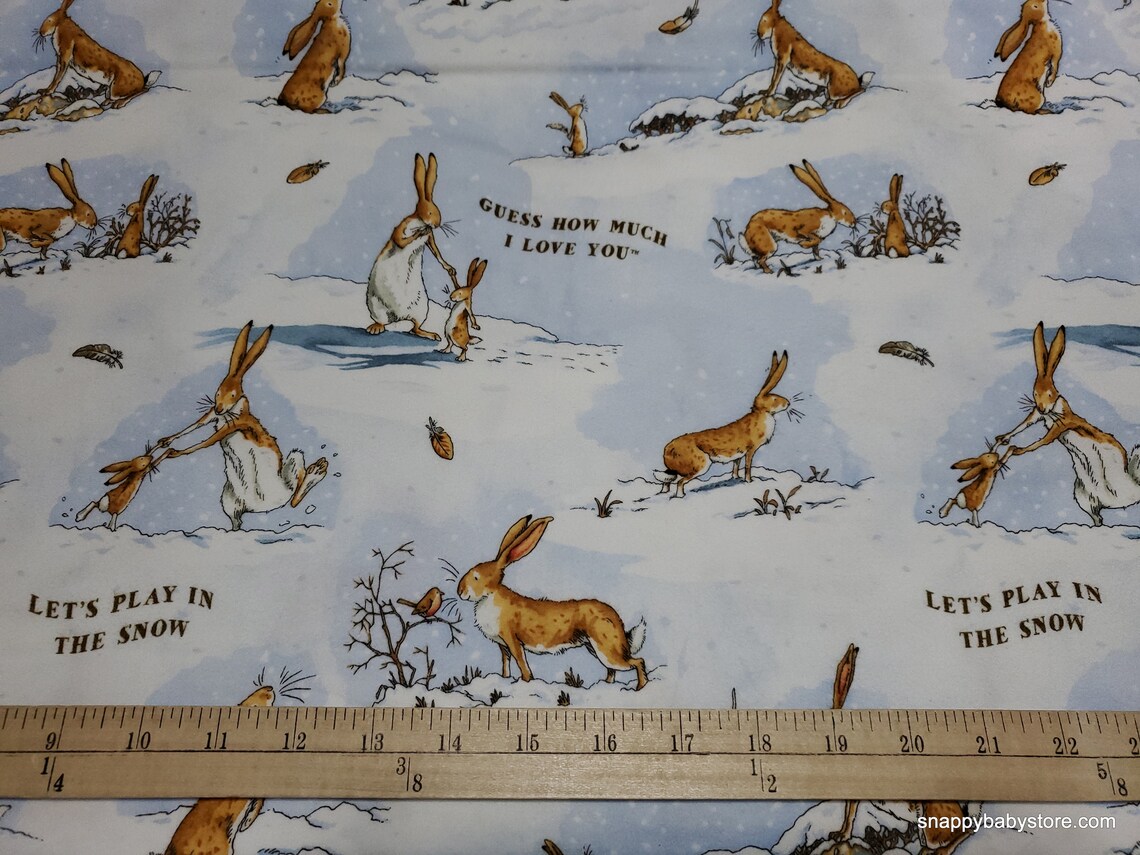 Licensed Premium Flannel Fabric Guess How Much I Love You - Etsy