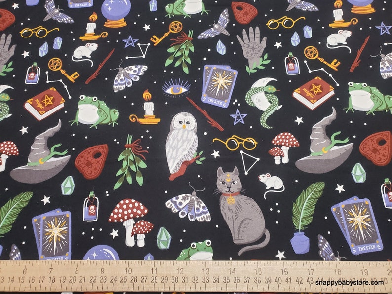 Flannel Fabric - Magic Icons - by the Yard - 100% Cotton Flannel - Etsy