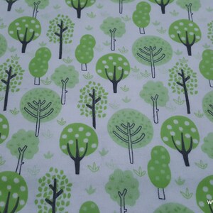Flannel Fabric - Deer Trees - by the Yard - 100% Cotton Flannel - Etsy