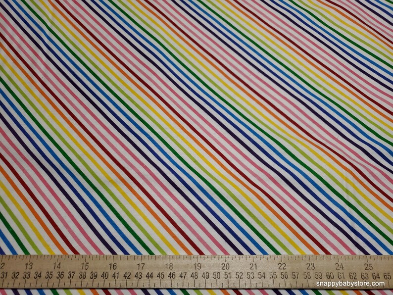 Flannel Fabric Stripe Rainbow by the Yard 100% Cotton - Etsy