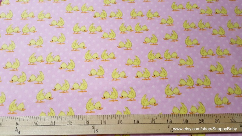 Flannel Fabric - Ducks Pink - by the Yard - 100% Cotton Flannel - Etsy