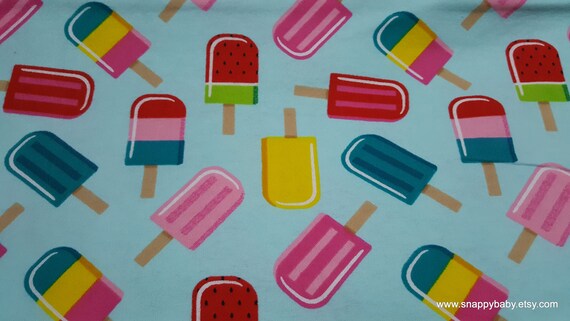 Flannel Fabric Summer Popsicles by the Yard 100% Cotton - Etsy
