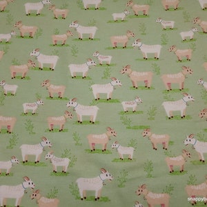 Flannel Fabric - Goats - by the Yard - 100% Cotton Flannel - Etsy