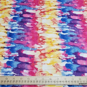 Flannel Fabric - Rainbow Raindrops - by the Yard - 100% Cotton Flannel ...