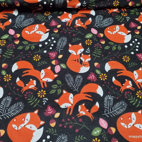 Fox Print Fabric - Etsy