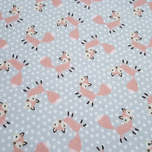 Fox Print Fabric - Etsy