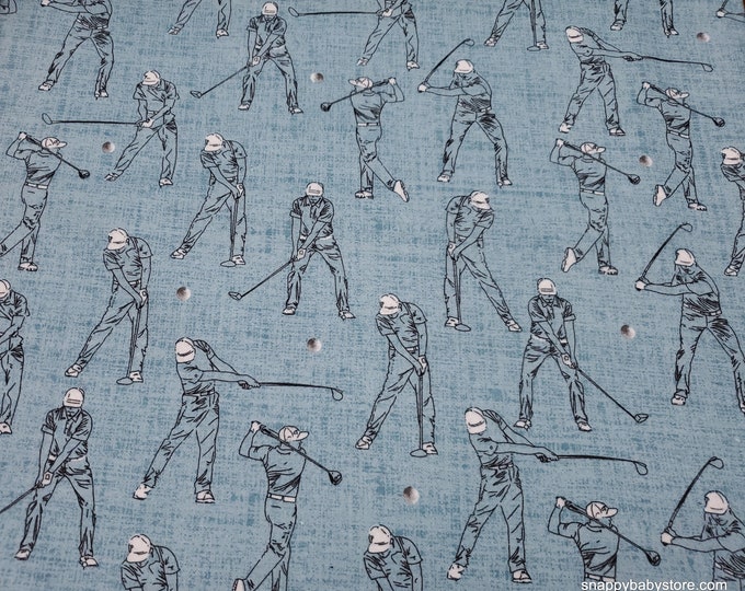 Flannel Fabric - Golf Swings - by the Yard - 100% Cotton Flannel - Etsy