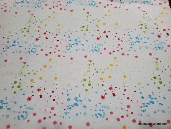 Flannel Fabric Paint Splatter Allover by the Yard 100% | Etsy