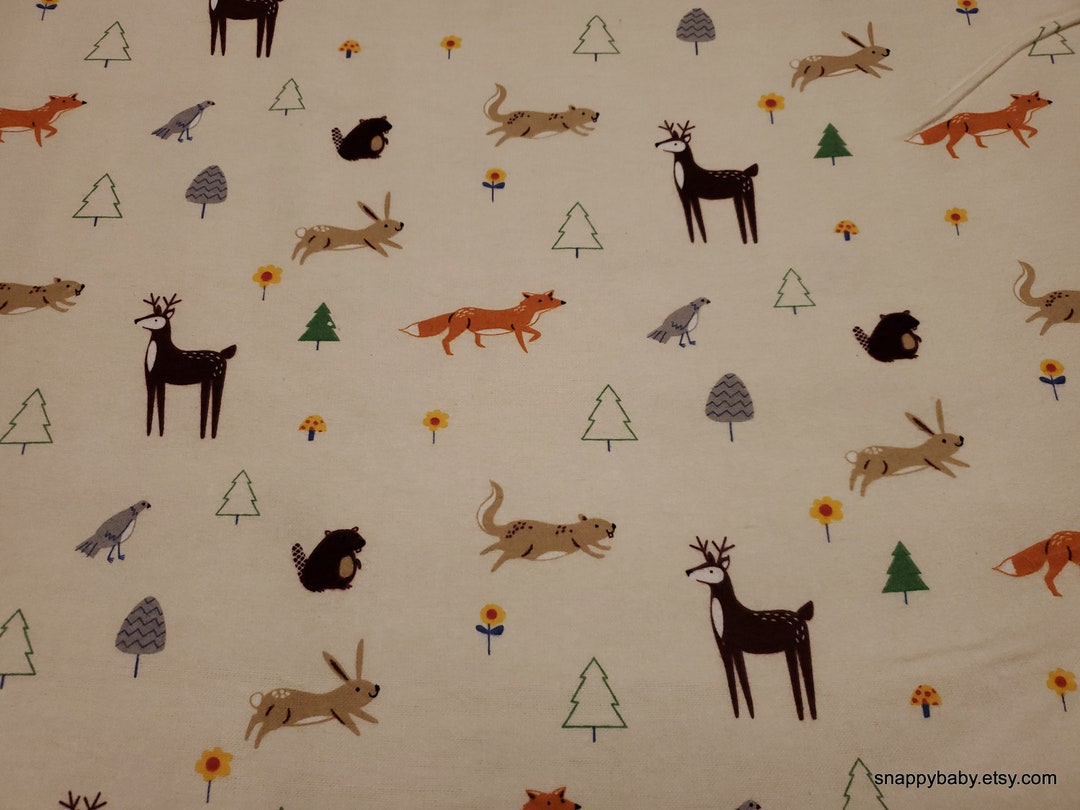 Flannel Fabric - Tiny Wilderness - by the Yard - 100% Cotton Flannel - Etsy